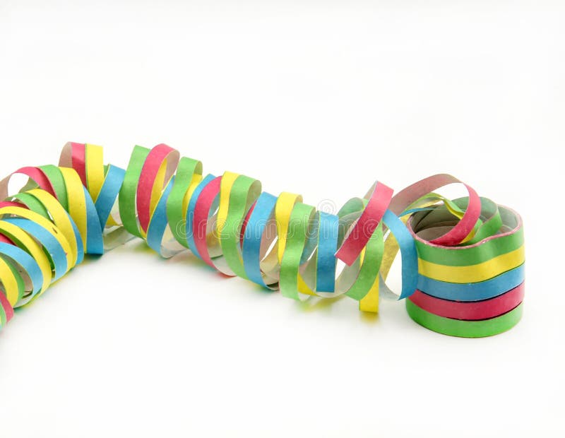 Paper Streamers in Different Color Stock Image - Image of christmas ...
