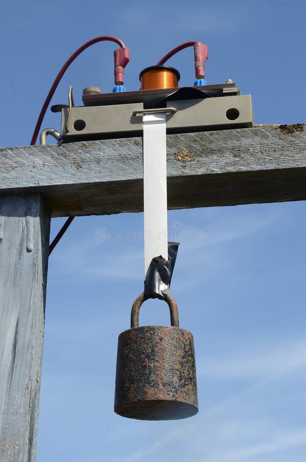 Paper strip motion timer stock image. Image of experiment - 119702261