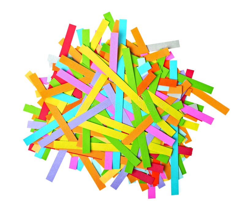 Paper Strips in Rainbow Colors Stock Image - Image of colors, design ...