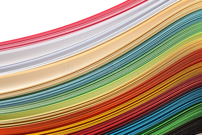 Paper strips stock photo. Image of pattern, flow, rainbow - 46534096
