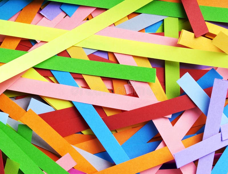 Paper Strips in Rainbow Colors, As Background Stock Photo - Image of ...