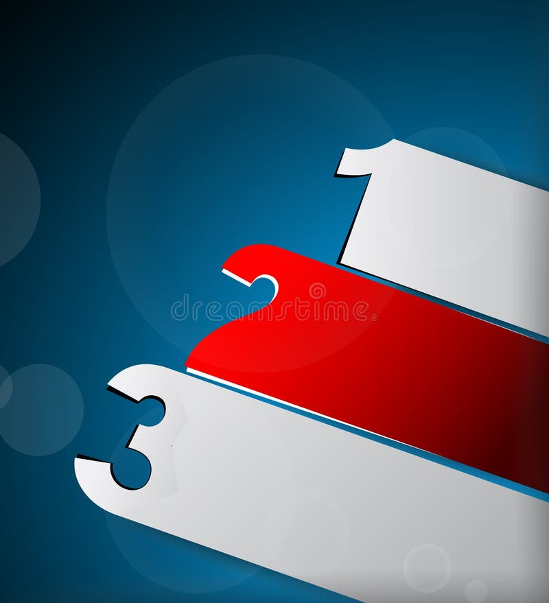 Paper Style Labels with 3 Choices. Stock Illustration - Illustration of ...