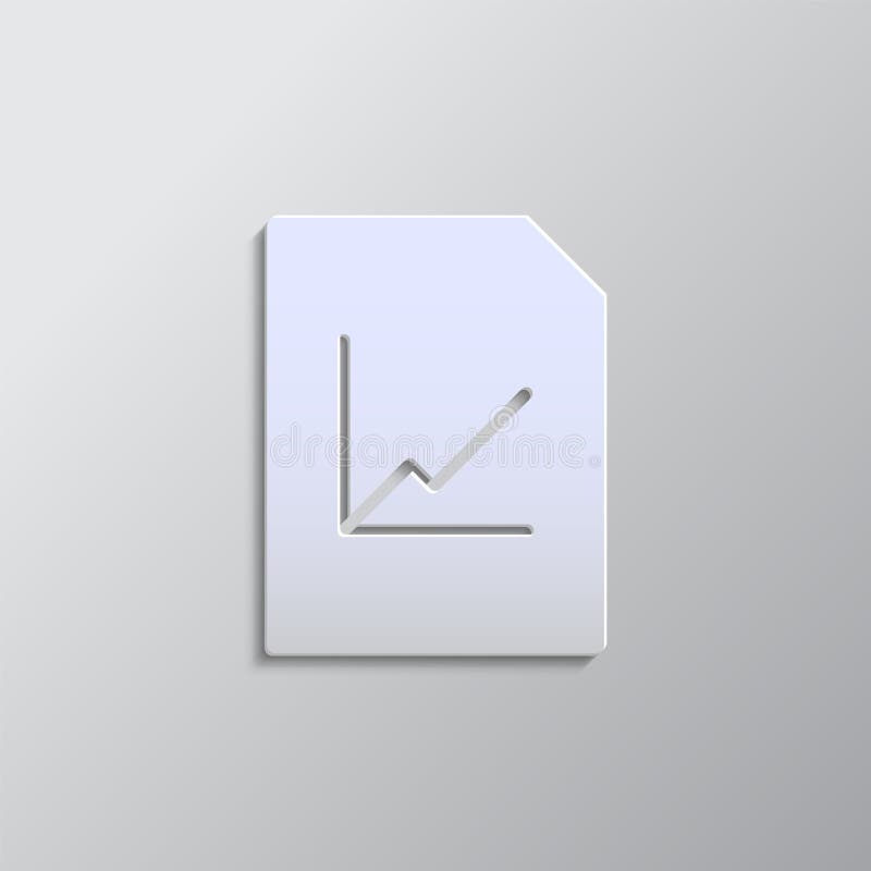 Paper Style Vector Icon, Chart, Data, File Paper Style, Icon Stock ...