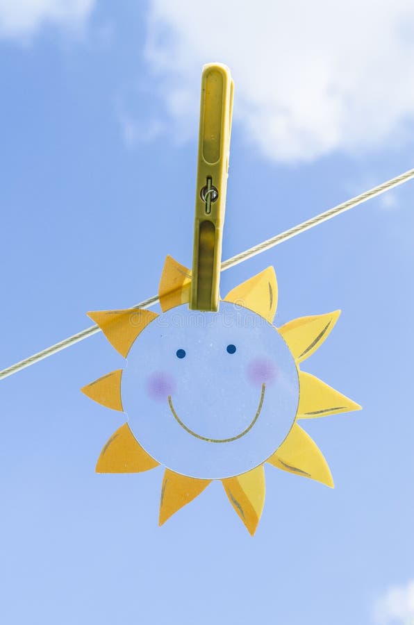 Paper Sun, the Sun in the Sky Stock Image - Image of skies, nature ...