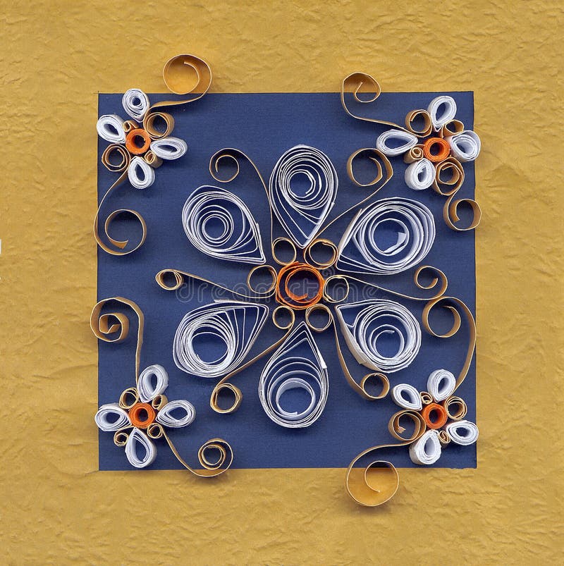 Paper swirls stock image. Image of craft, stiches, pattern - 8905751