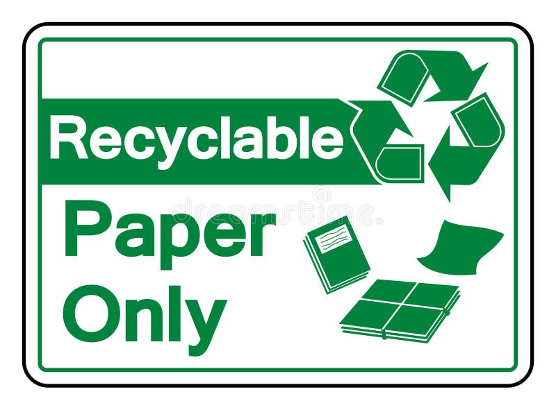 Paper only Symbol Sign ,Vector Illustration, Isolate on White ...