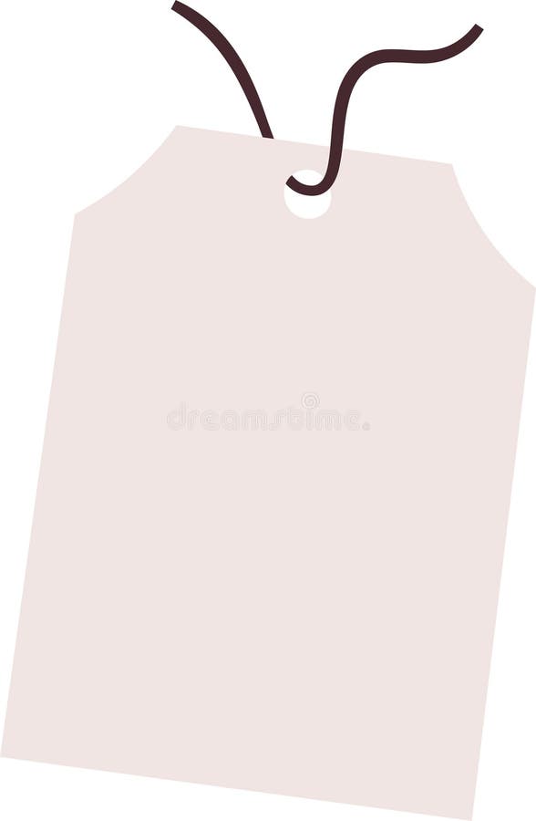 Paper Tag Hanging stock vector. Illustration of vintage - 359260217