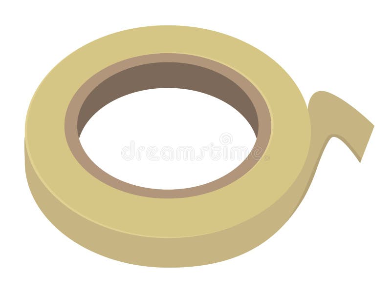 Paper Tape Vector Illustration Stock Vector - Illustration of cartoon ...