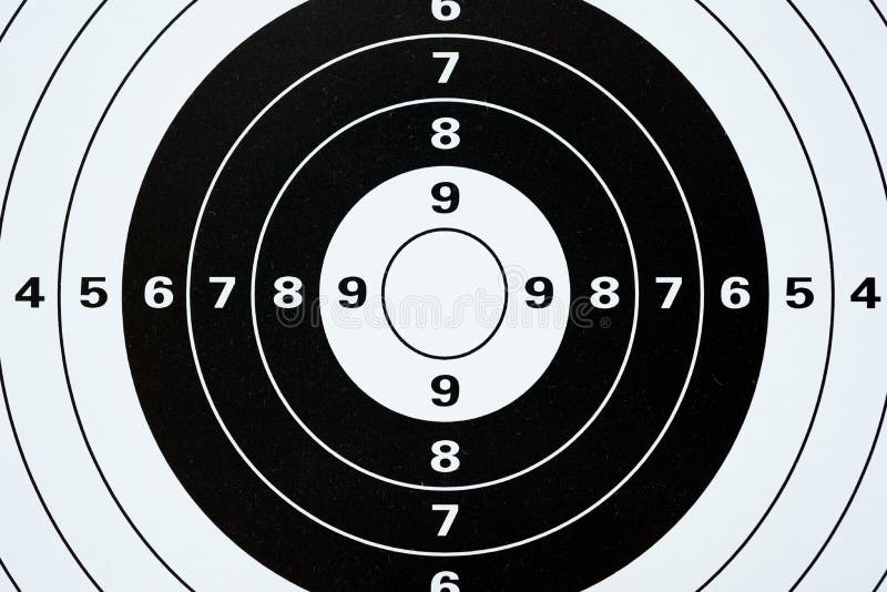 Paper target stock image. Image of hitting, round, range - 48724463