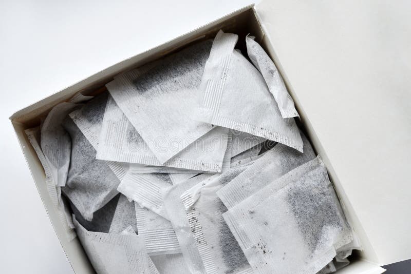 Paper Tea Bags. Dry Tea for Brewing Stock Image - Image of beverage ...
