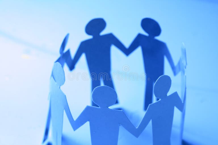 Paper team stock image. Image of partnership, partners - 6199567