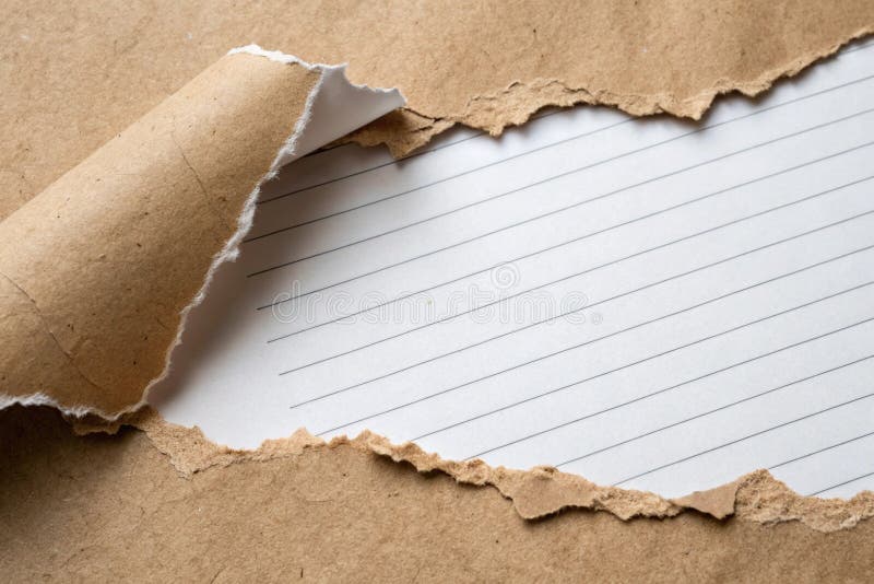 Paper Tear with Ripped Edge and Copy Space Stock Illustration ...