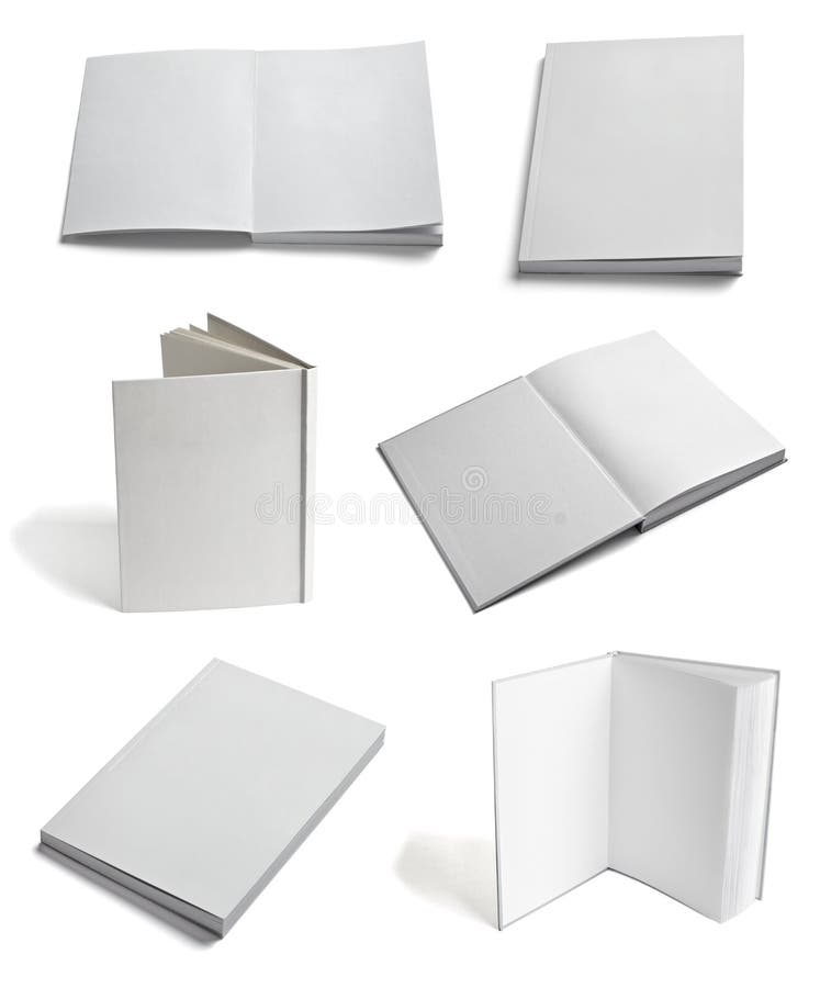White blank book brochure stock photo. Image of shut - 11915520