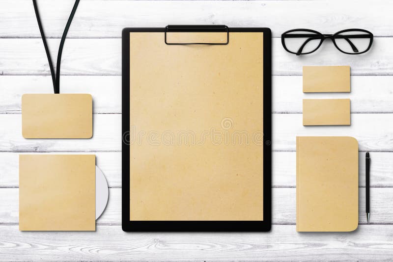 Paper Template for Branding Identity Stock Photo - Image of envelope ...