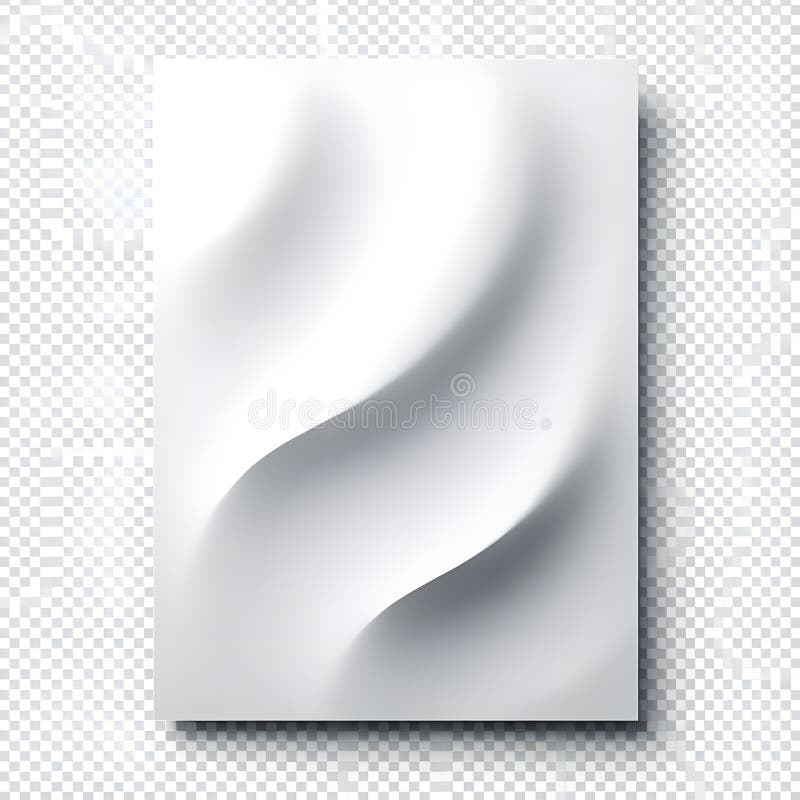 Paper Template Design White Wave Ai Generator Stock Photo - Image of ...
