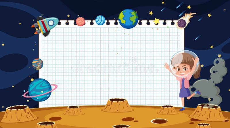 Paper Template with Space in Background Stock Vector - Illustration of ...