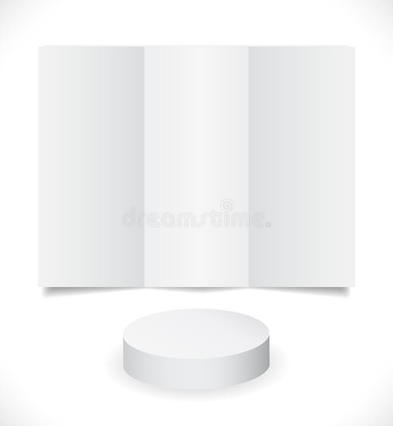 Paper template and stand stock vector. Illustration of marketing ...