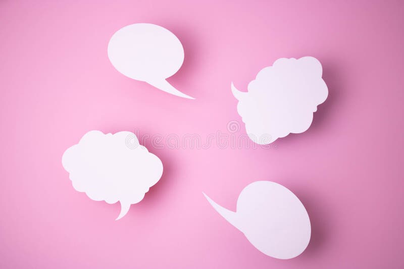 Paper Templates in the Form of Clouds and Bubbles for Messages on a ...