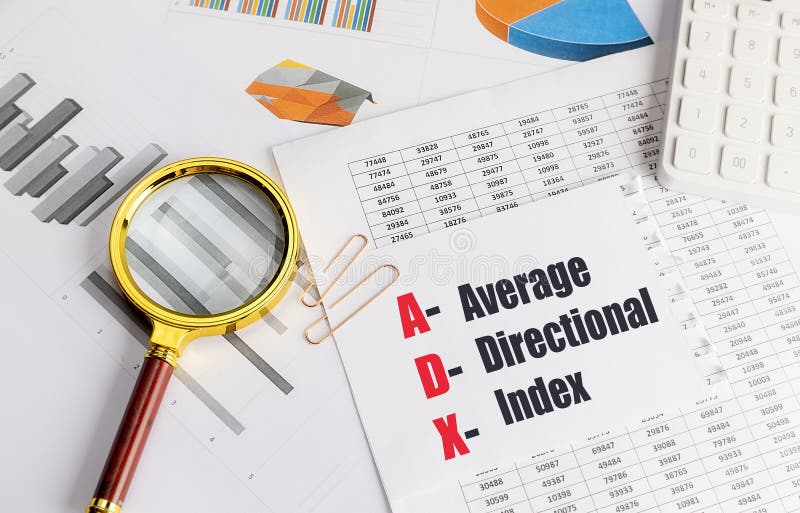 Paper with Text Average Directional Index Abbreviation on Financial ...