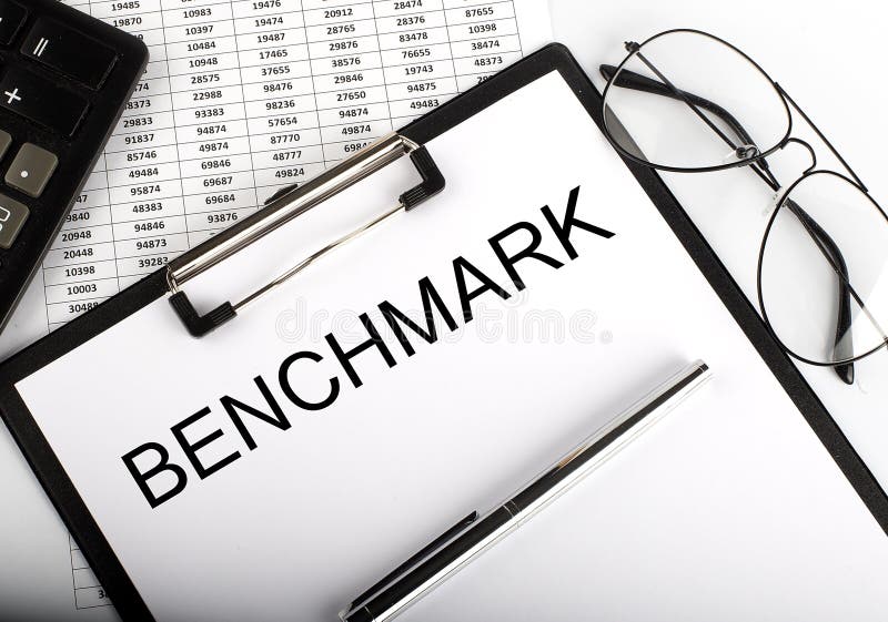 Paper with Text BENCHMARK on the Table on the Chart Stock Photo - Image ...
