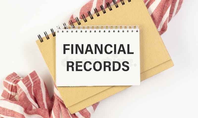 Financial Records are Shown Using the Text. Personal and House ...
