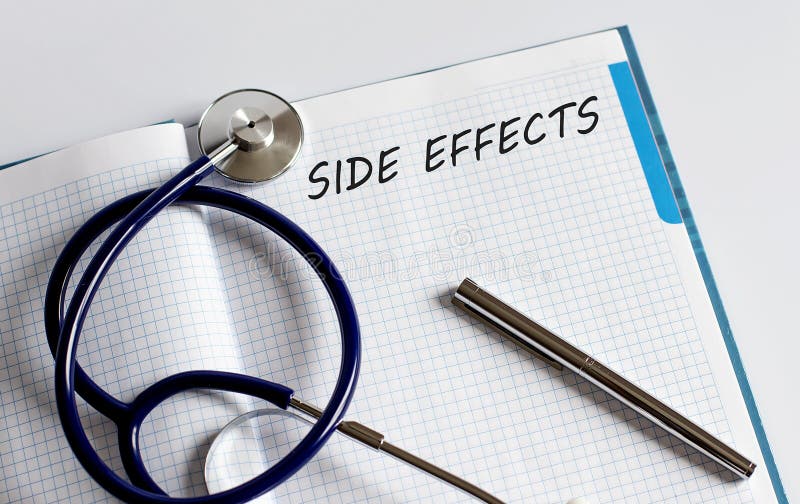 Paper with Text SIDE EFFECTS on a Table with Stethoscope Stock Photo ...