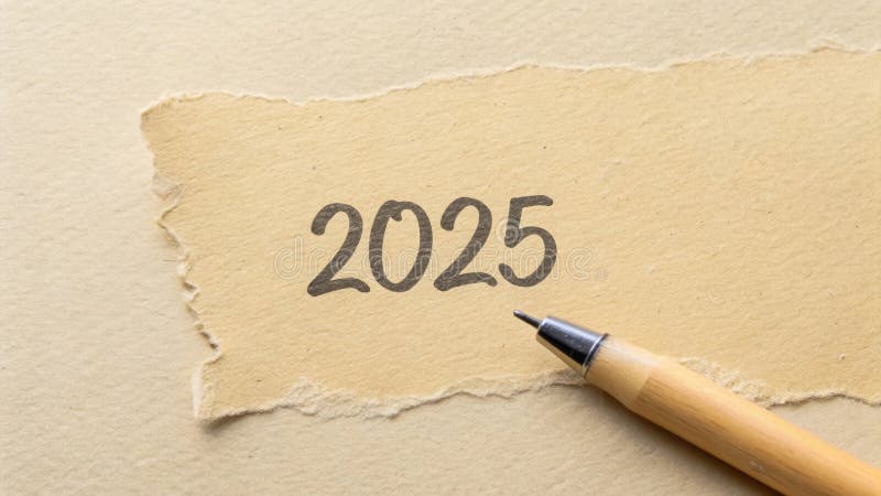 2025 Paper Texture Background Solid Text New Year Planning Future Goals ...