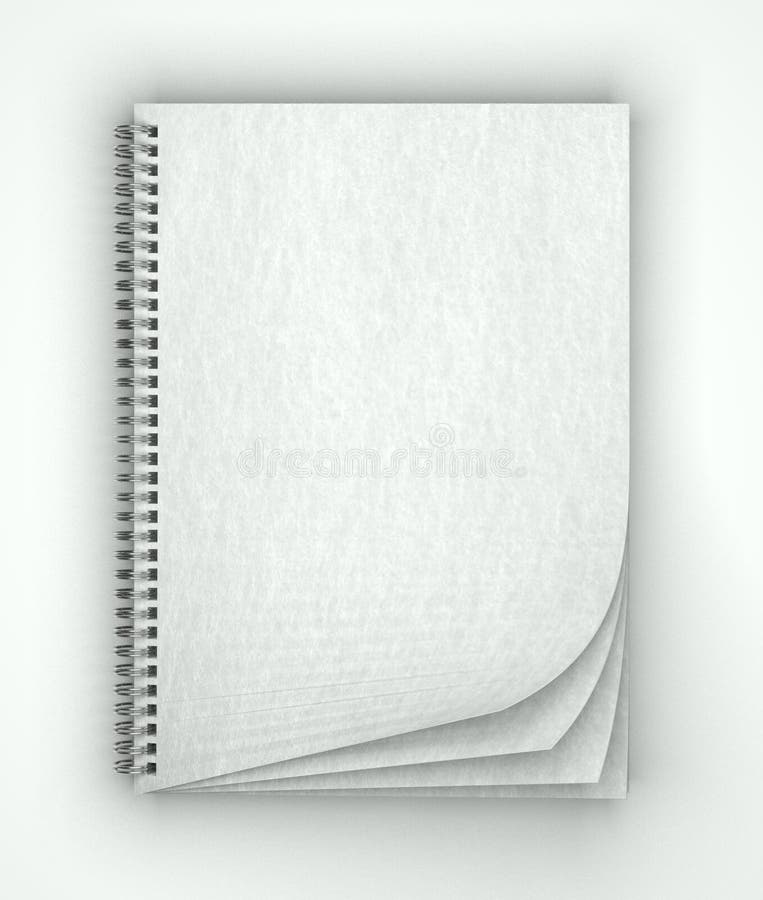Paper Texture in Blank Note Book Stock Illustration - Illustration of ...