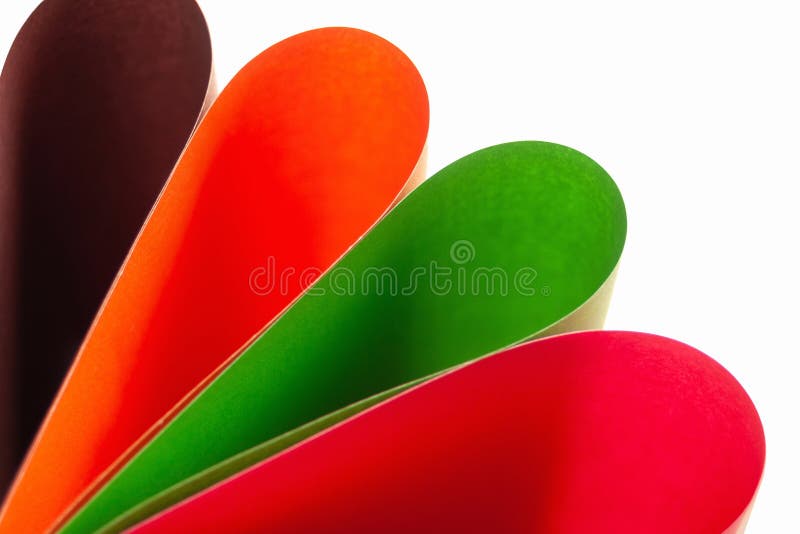 Paper Texture. Colored Paper. Rolled Sheets of Colored Paper Stock ...