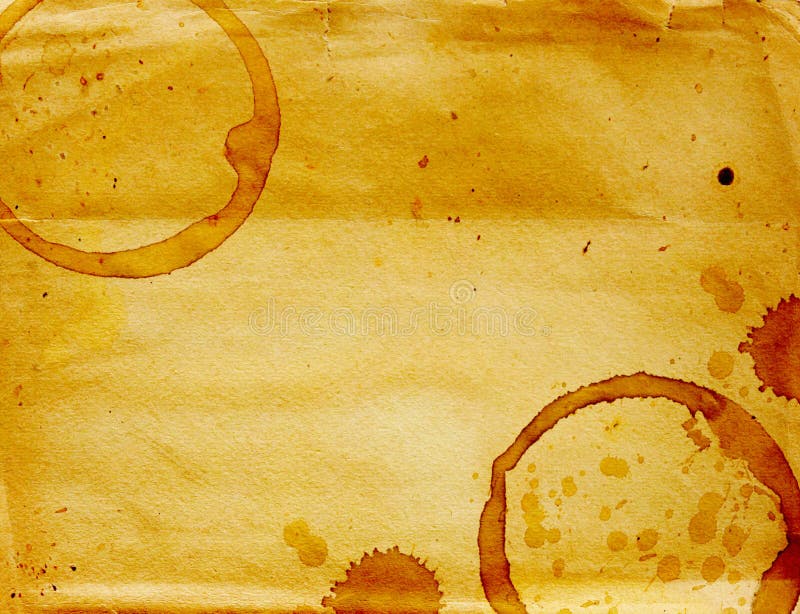 Paper Texture with Drops of Coffee Stock Photo - Image of spilling ...