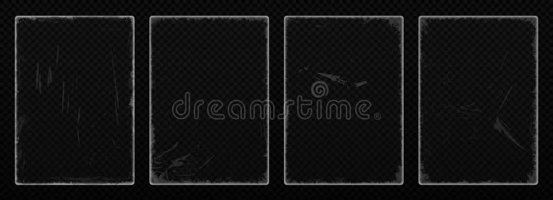 Paper Texture Effect with Scratched Borders and Edges. Realistic Old ...