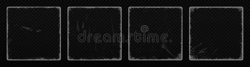 Paper Texture Effect with Scratched Borders and Edges. Realistic Old ...