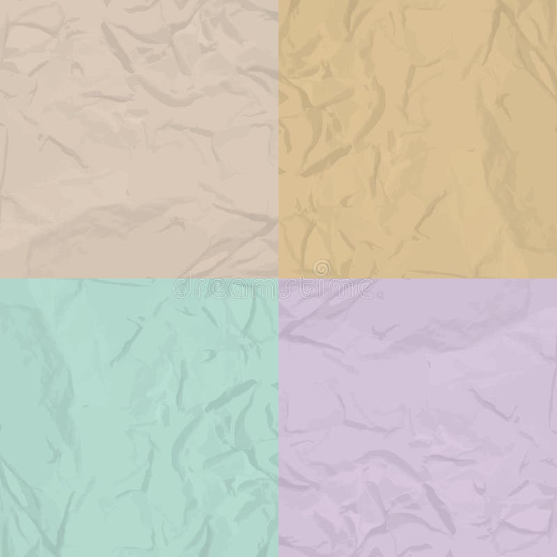 Paper Texture Four Color Set Stock Vector - Illustration of copy, blank ...
