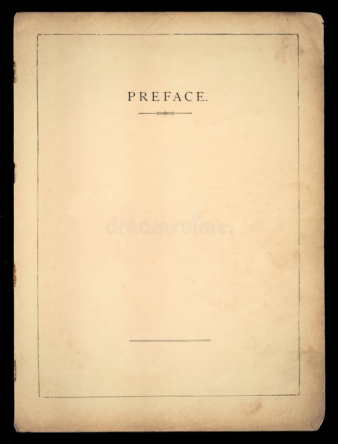 Paper Texture Frame Vert Preface Aged Stock Image - Image of copy ...
