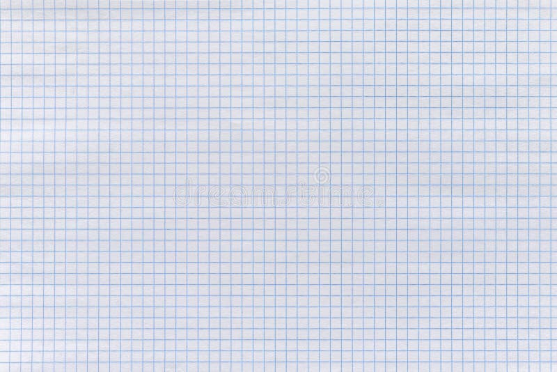 Paper Texture of a Notepad Sheet in a Cage. Stock Photo - Image of ...