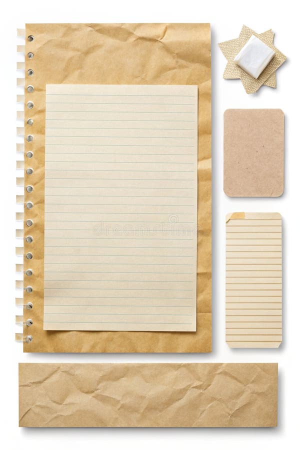 Paper Textures Collection for Design Work Stock Illustration ...