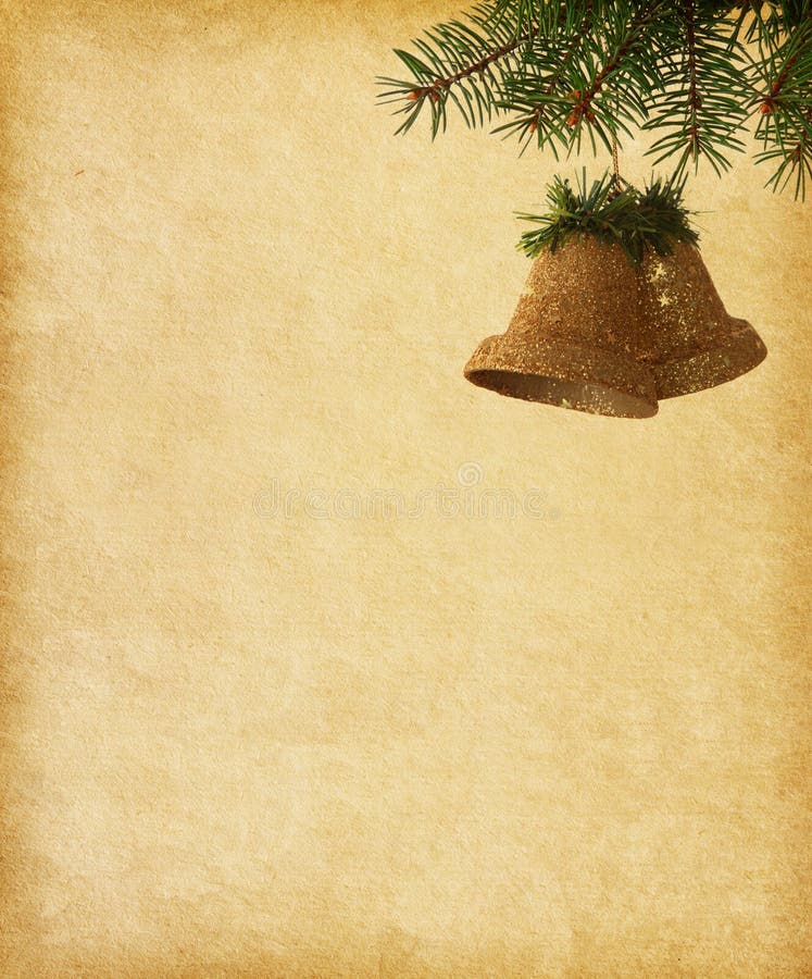 Paper Textures with Two Bells Stock Photo - Image of holiday, ancient ...