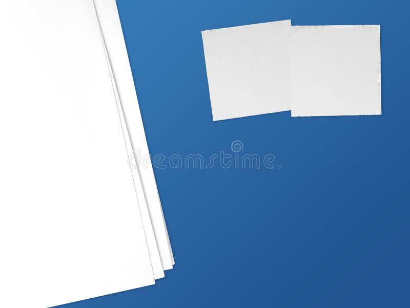 Paper Theme for Presentation with Note Papers. Stock Image - Image of ...