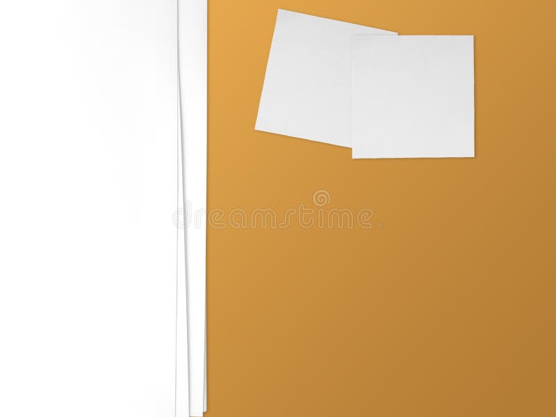 Paper Theme for Presentation with Note Papers. Stock Image - Image of ...