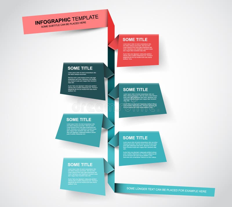 Paper timeline template stock vector. Illustration of graph - 96702651