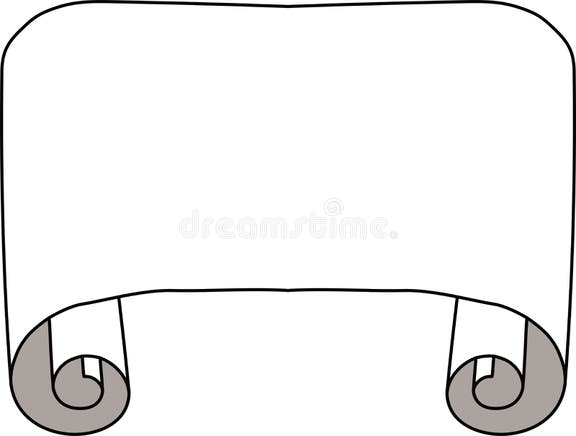 Paper Title scroll stock vector. Illustration of decoration - 195027000