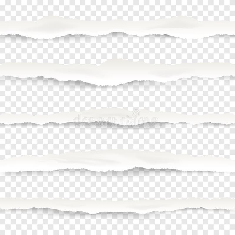 Paper Torn Edges Seamless Vector Illustration Stock Vector ...