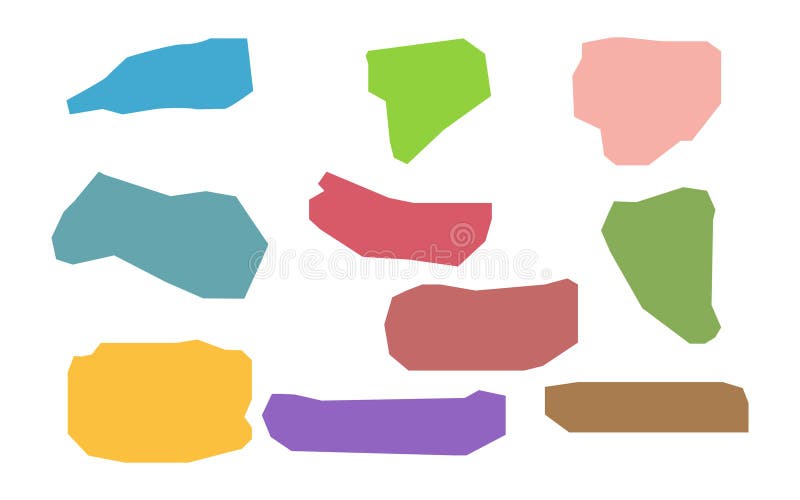 Paper Torn, Ripped Paper Shape, Pastel Paper Note, Memo List Sticker ...