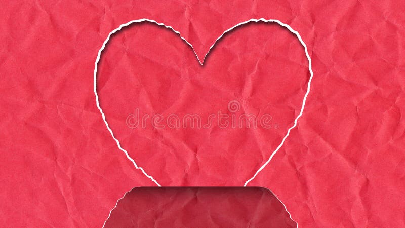 Paper Torn in the Shape of a Heart Stock Image - Image of hearts, space ...