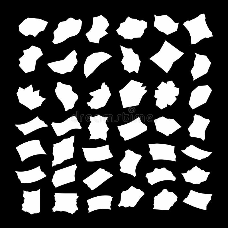 Paper Torn Vector Set – Realistic Rip and Tear Designs Stock ...