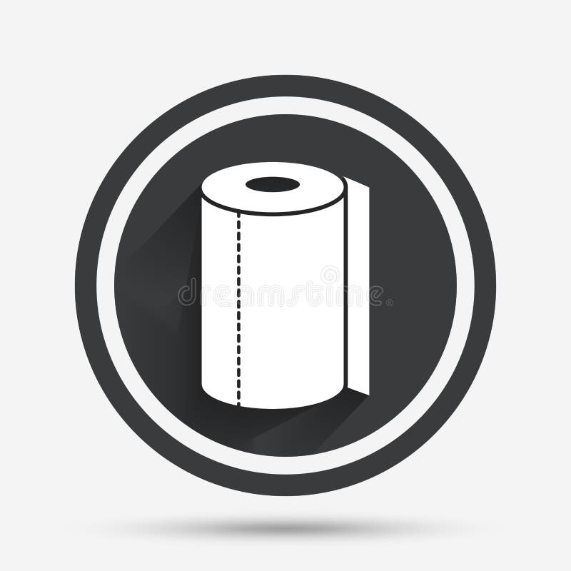 Paper Towel Sign Icon. Kitchen Roll Symbol Stock Vector - Illustration ...