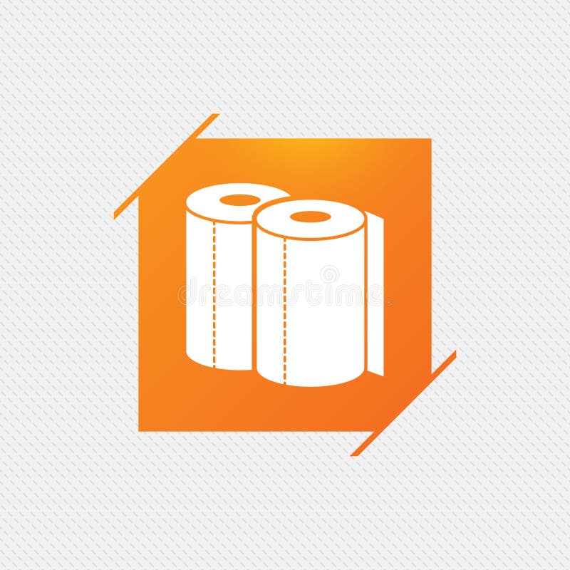 Paper Towels Sign Icon. Kitchen Roll Symbol Stock Illustration ...