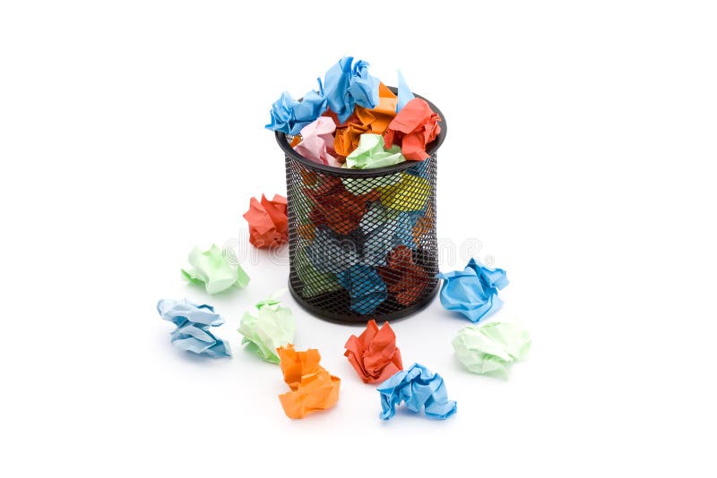 Paper trash stock photo. Image of office, waste, rubbish - 10876026