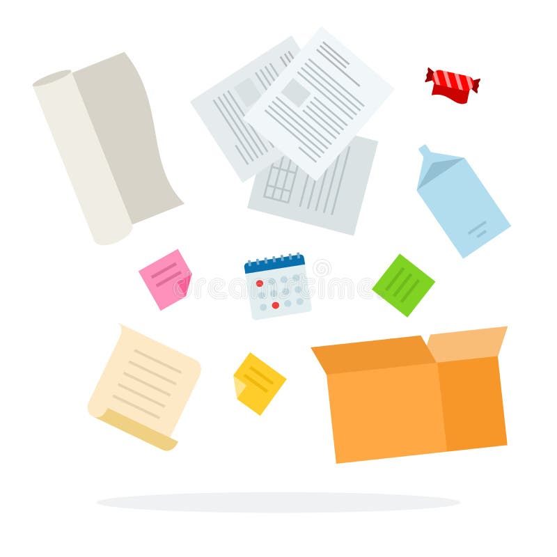 Paper Trash for Sorting Vector Flat Isolated Stock Vector ... Paper Trash for Sorting Vector Flat Isolated Stock Vector ...