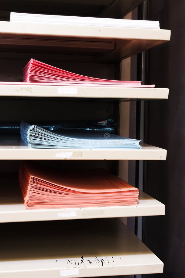 Paper tray #1 stock photo. Image of filing, colored, paper - 231344